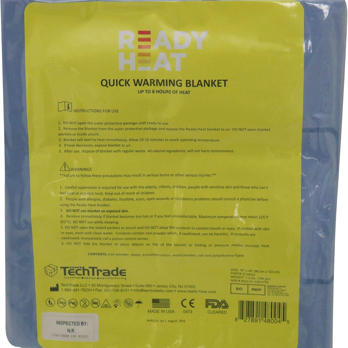 Ready-Heat II Blanket System (6 Panel - Torso) – MedTree