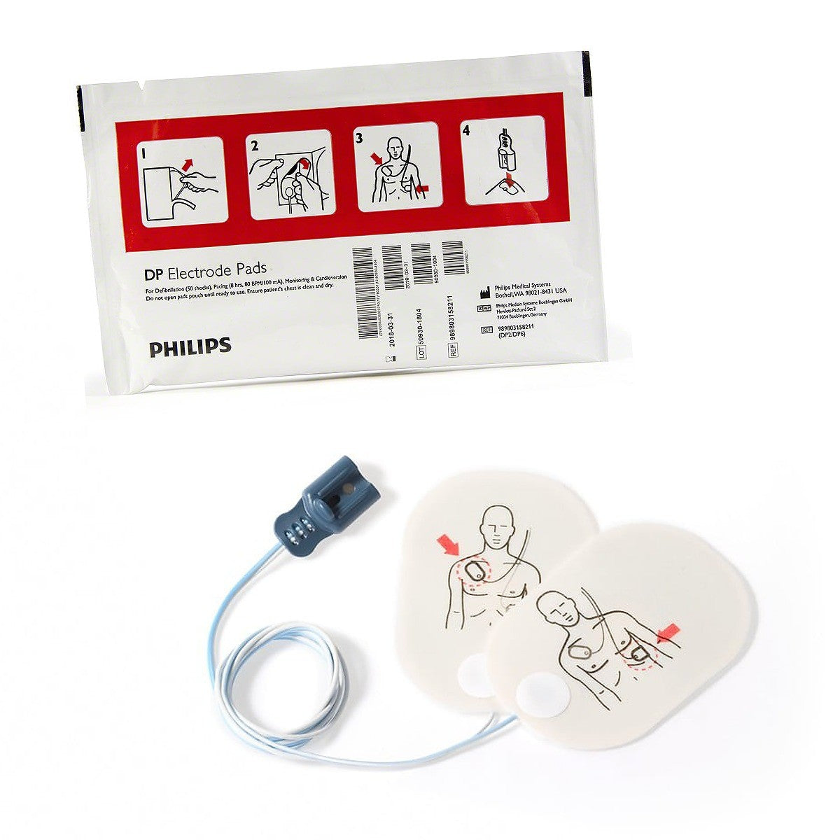 Philips HeartStart FR2 Defib Pads (Adult) | Free Delivery Over £25 ...