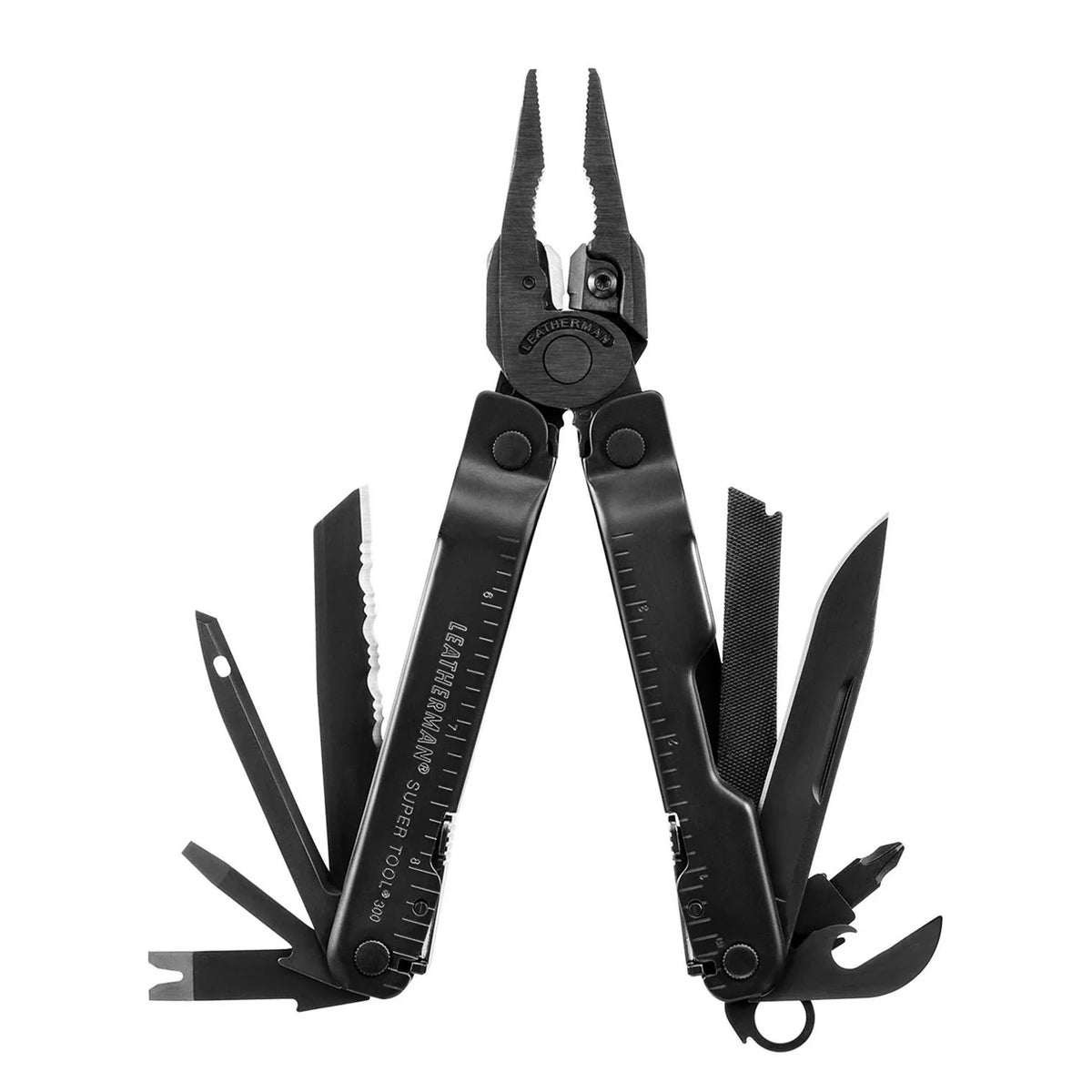 Leatherman Super Tool 300M Multi-Tool w/ MOLLE Sheath (Black Oxide ...