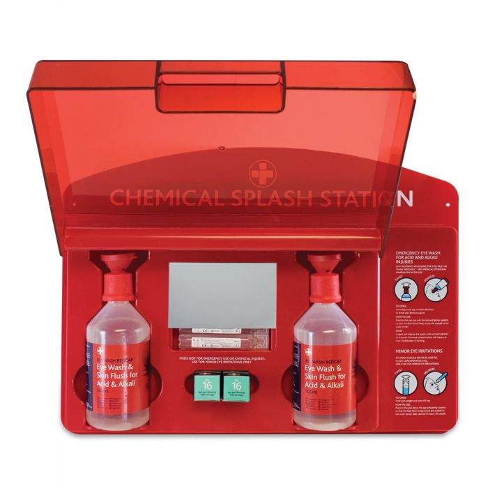 Reliwash Redcap Chemical Splash Station w/ Mirror (Complete) – MedTree