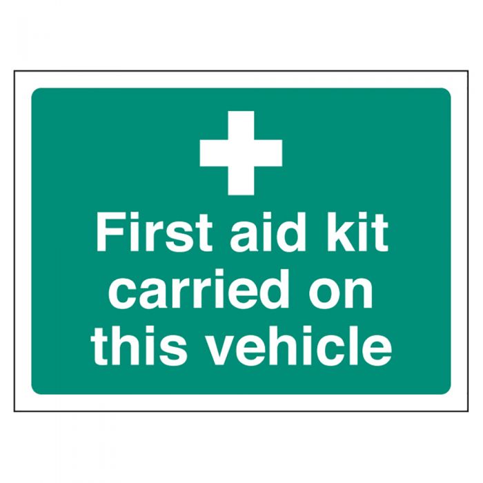 First Aid Car Windscreen Sticker - Rectangular (100 x 75mm) – MedTree
